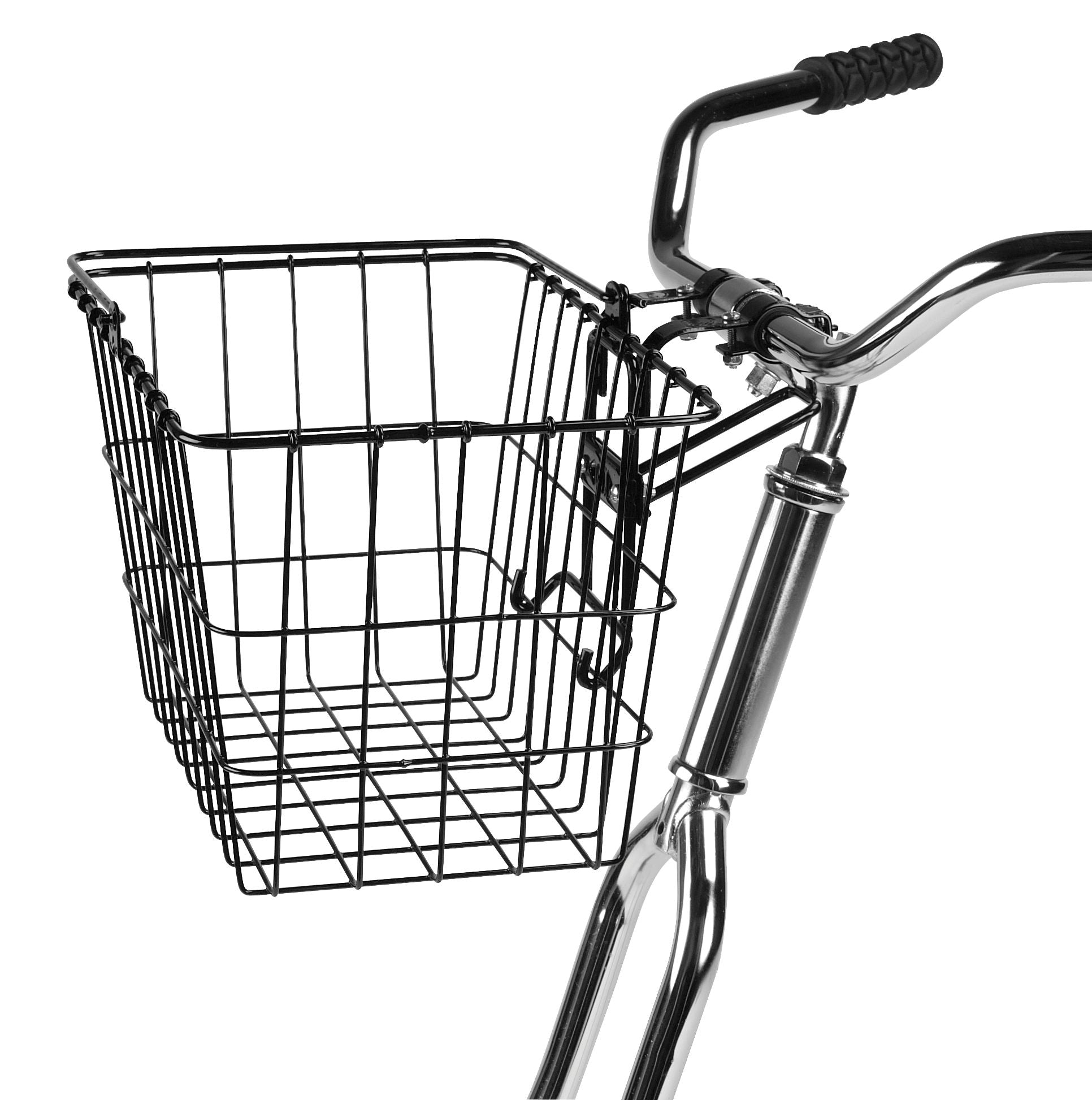 Wald 3133 Front Quick Release Basket with Bolt-On Mount: Gloss Black ...
