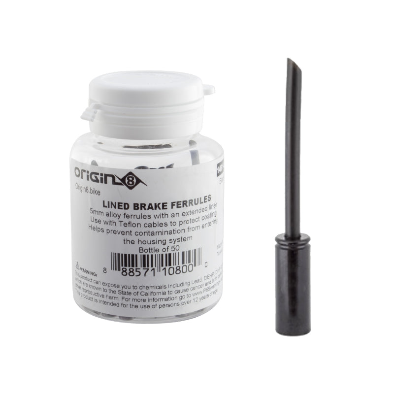 Origin8 Lined Brake Ferrules Brake 5mm Black – The Bike and Trike