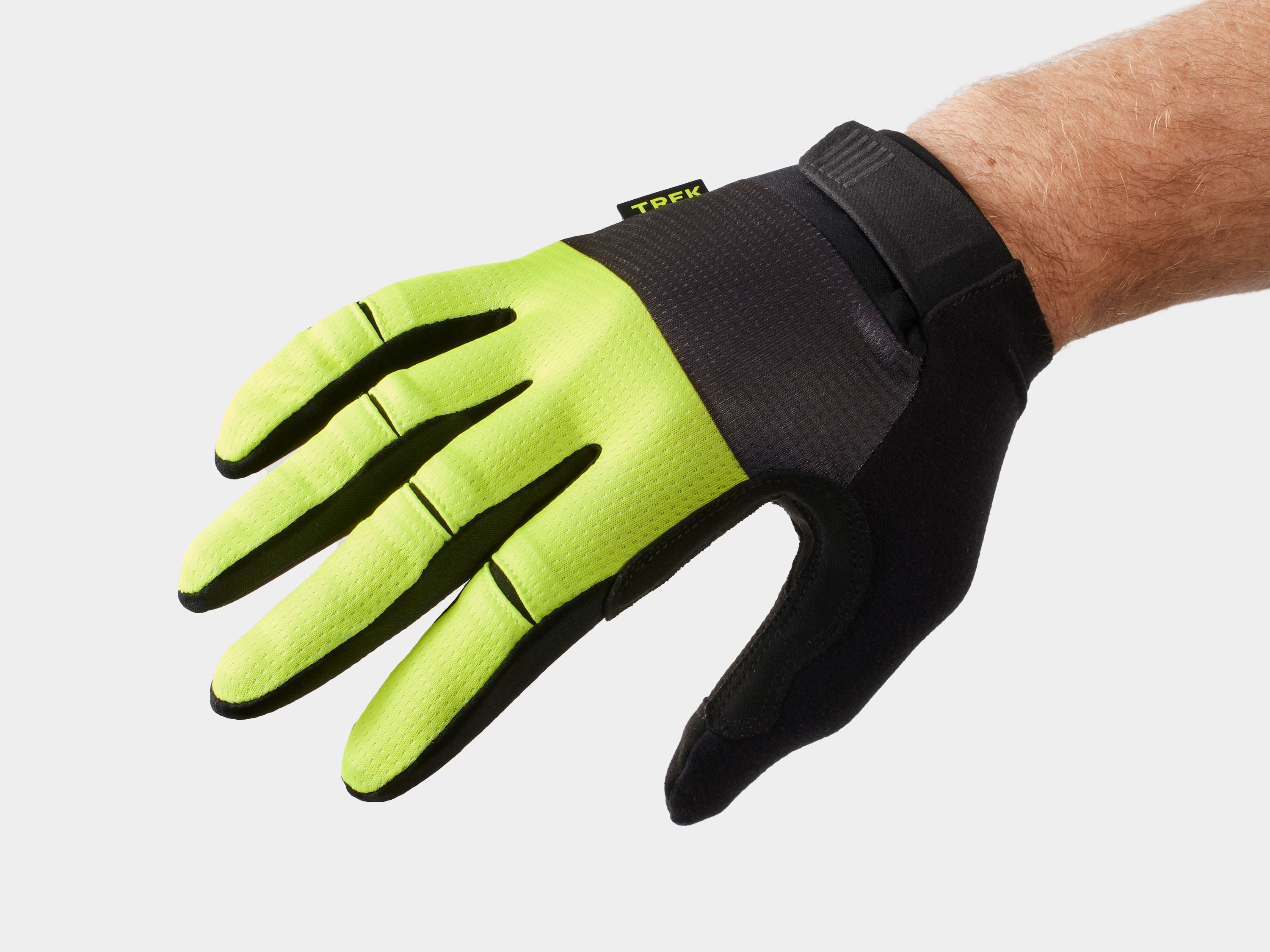 Glove Trek Circuit Full-Finger Medium Radioactive Yellow – The Bike and ...