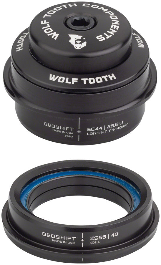 Wolf Tooth GeoShift Performance Angle Headset - 2 Deg Long EC44/ZS56 B ...