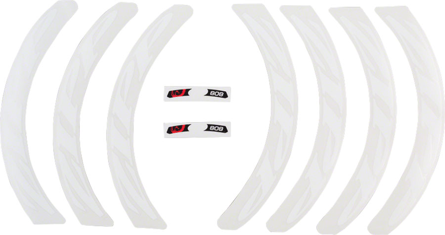 Zipp Decal Set - Disc / 808 Matte White Logo Complete for One Wheel ...