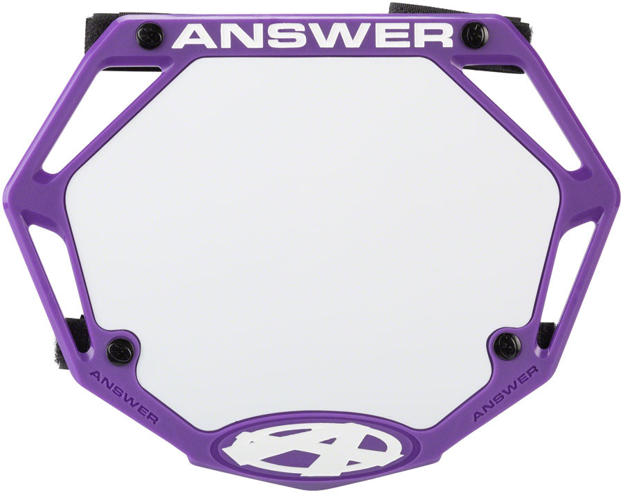 Answer 3D Mini Number Plate - Purple – The Bike and Trike